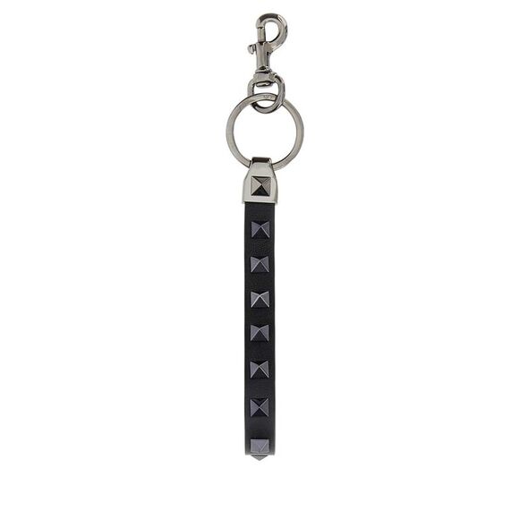 Valentino Garavani | Accessories | Valentino Garavani Black Leather Key ...
